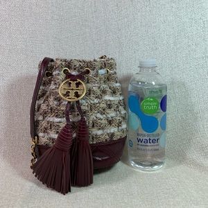 Tory Burch | Bags | Tory Burch Multi Colored Tweed Fleming Mini Bucket ...